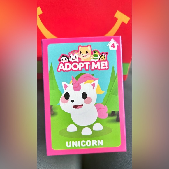 McDonald's | Toys | Mcdonalds Happy Meal Adopt Me Toy 4 Unicorn Sealed | Poshmark